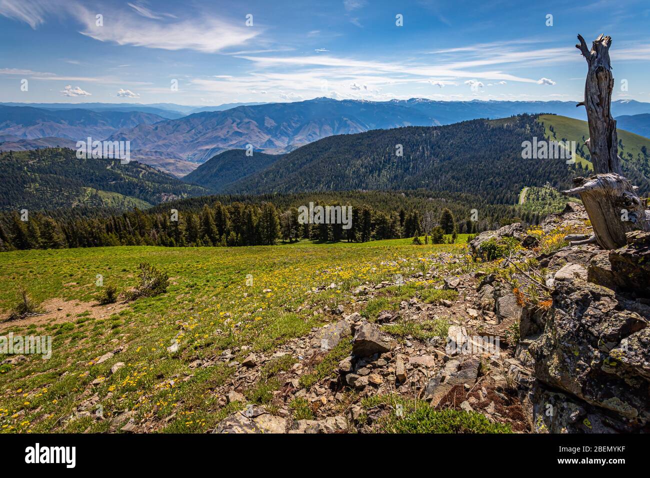 The Heaven's Gate Vista overlooks the Seven Devils Mountain and the ...