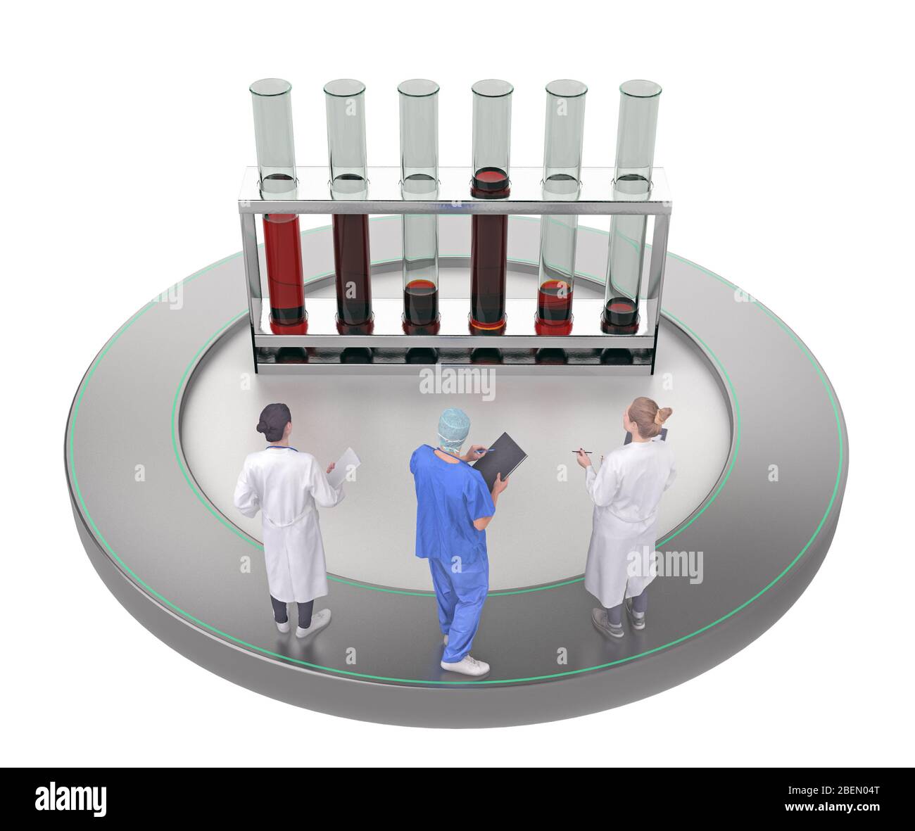 Blood group test microscope Cut Out Stock Images & Pictures - Alamy