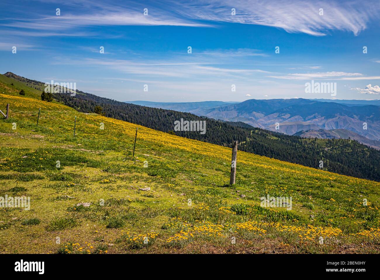 The Heaven's Gate Vista overlooks the Seven Devils Mountain and the ...
