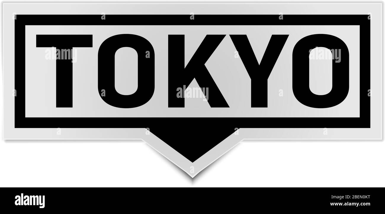 Tokyo word on a speech bubble- vector illustration Stock Vector Image ...