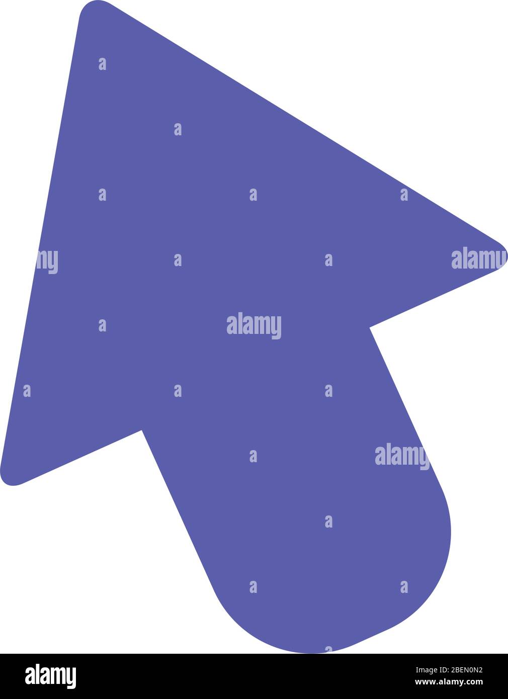 web cursor icon over white background, flat style, vector ilustration ...