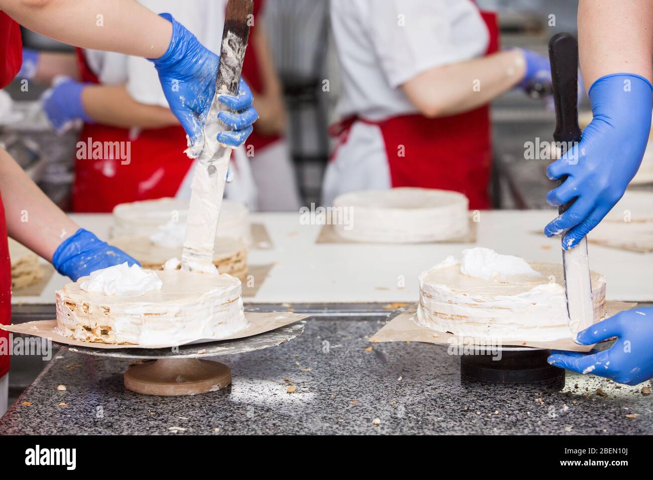 production of cakes and confectionery products at the enterprise Stock ...