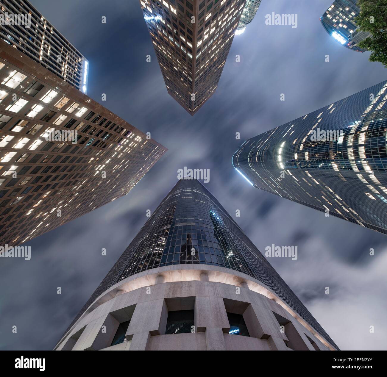 Skyscrapers looking up la hi-res stock photography and images - Alamy