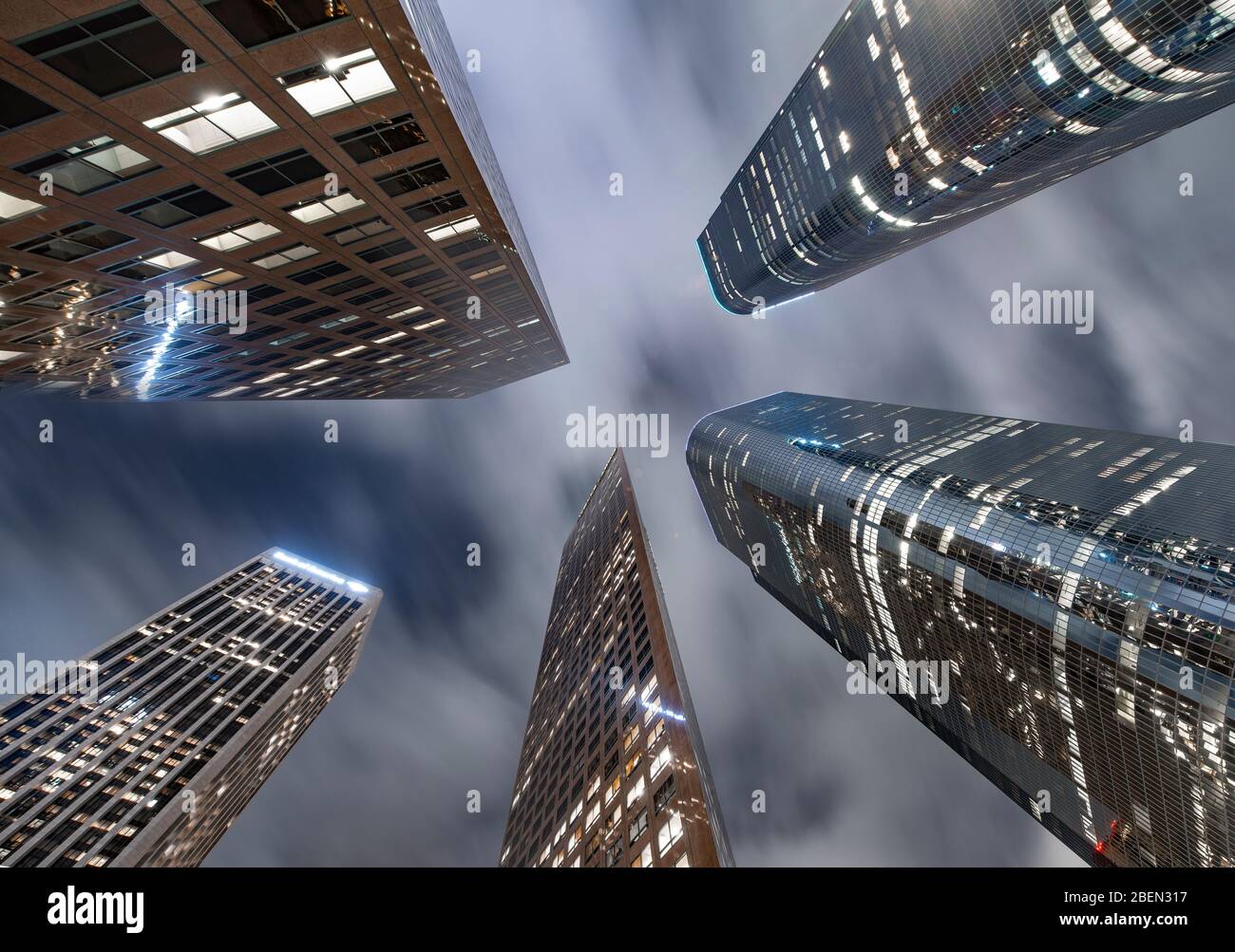 Skyscrapers looking up la hi-res stock photography and images - Alamy