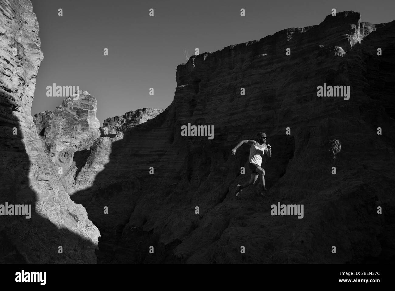 Old man running alone Black and White Stock Photos & Images - Alamy