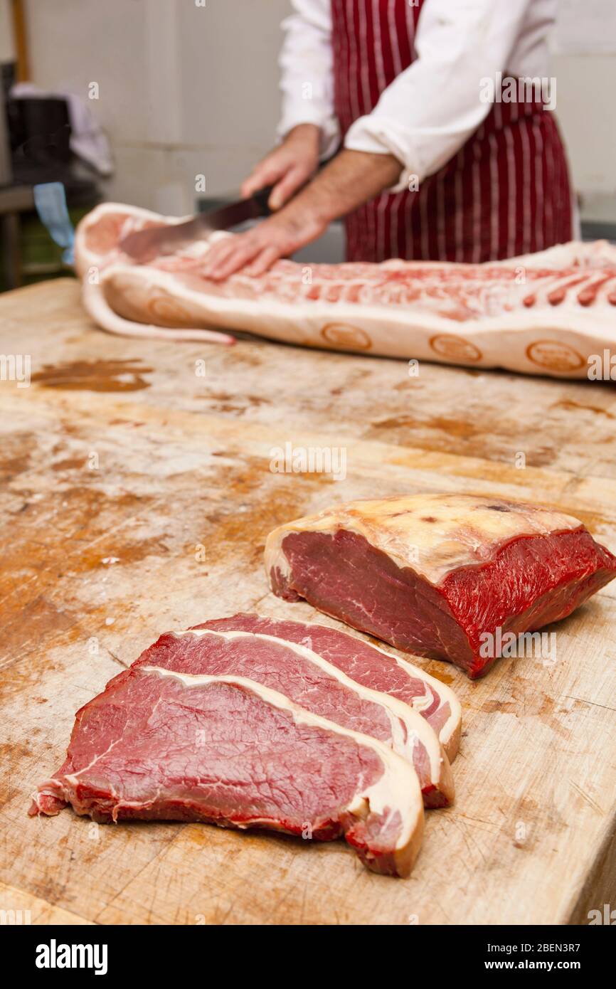 Old fashioned butcher shop hi-res stock photography and images - Alamy