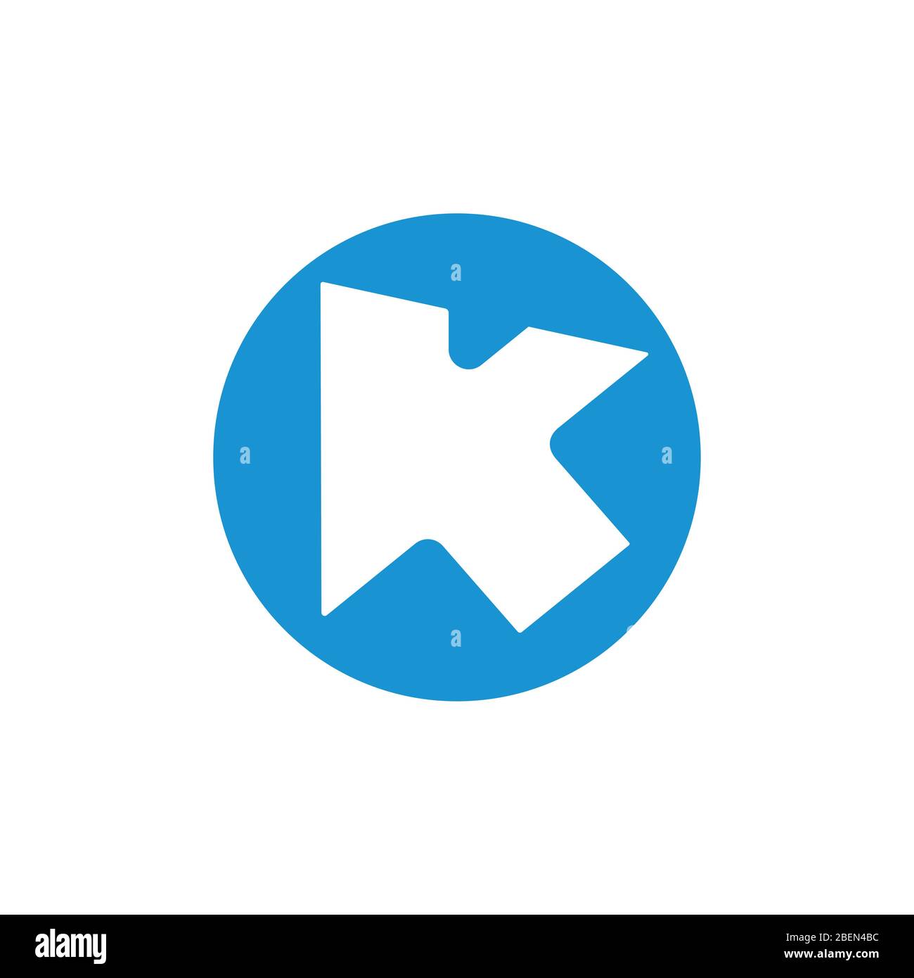 letter k click arrow geometric logo vector Stock Vector Image & Art - Alamy