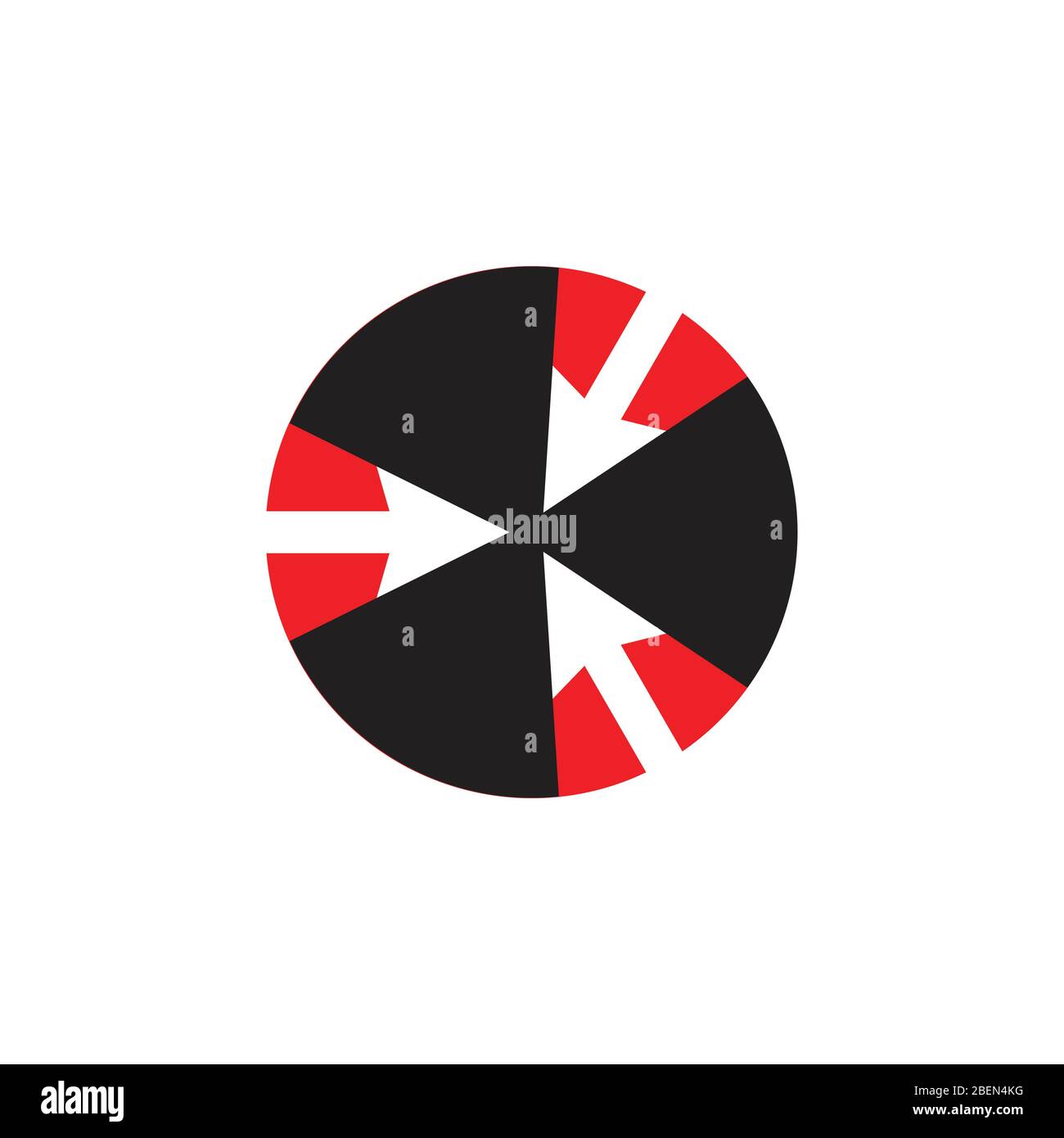 motion center arrows circle logo vector Stock Vector Image & Art - Alamy
