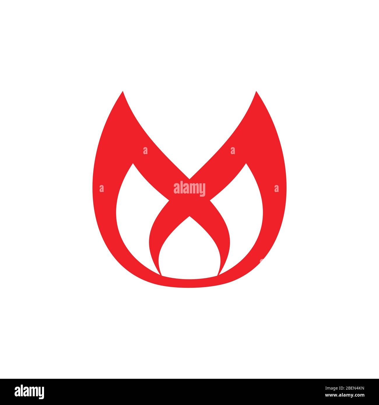letter m curves flame design logo vector Stock Vector Image & Art - Alamy