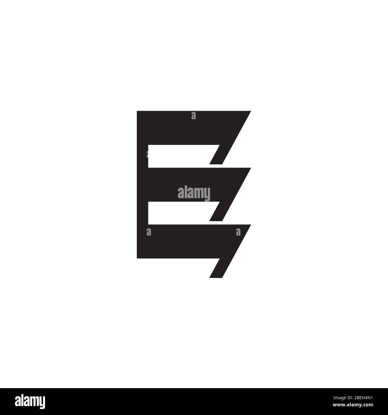 letter e simple geometric arrow design symbol logo vector Stock Vector ...