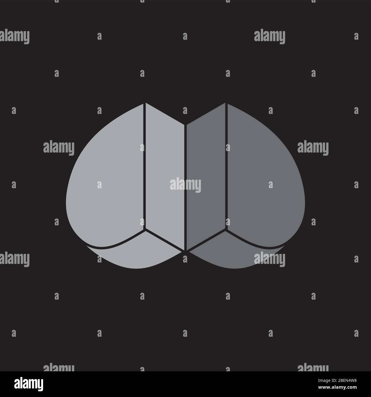 letter dd flat 3d geometric logo vector Stock Vector Image & Art - Alamy