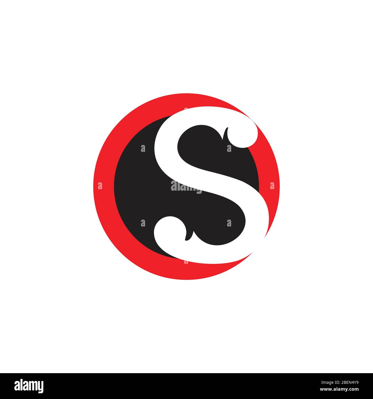 letter s circle retro font design vector Stock Vector Image & Art - Alamy