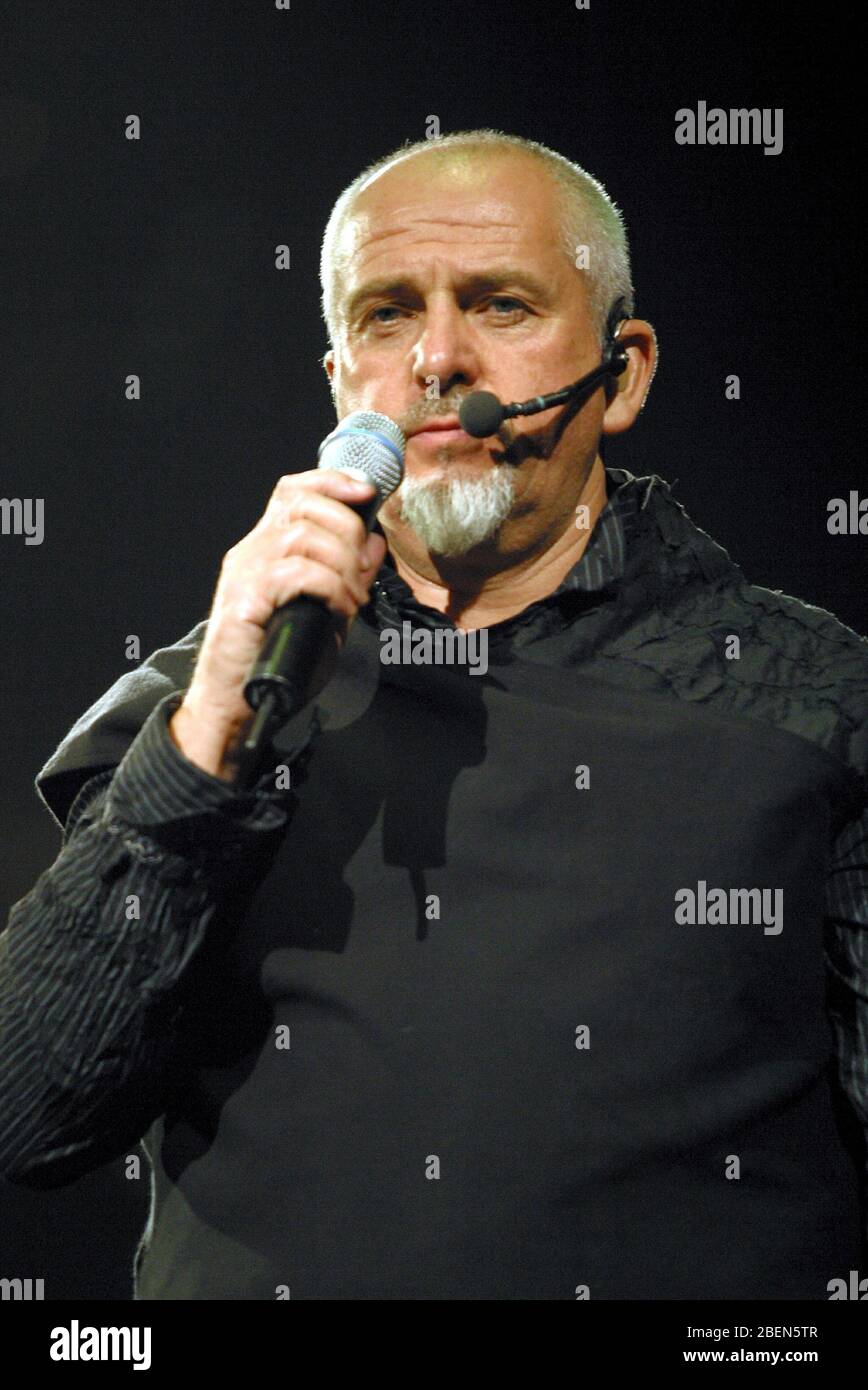 Peter Gabrielperforming at the First Union Center Philadelphia, PA ...