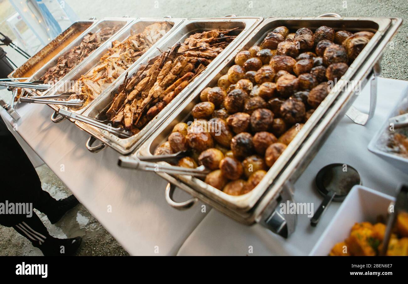 delicious buffet in restaurants and hotels Stock Photo - Alamy