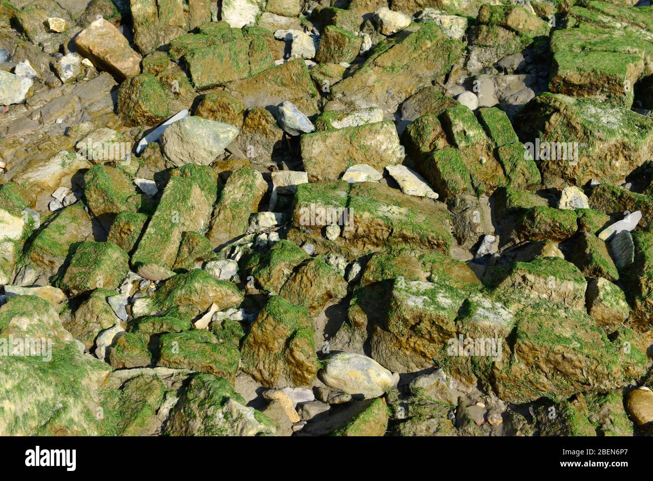 Details of brick walling at a small dock with inclined slipway on the ...