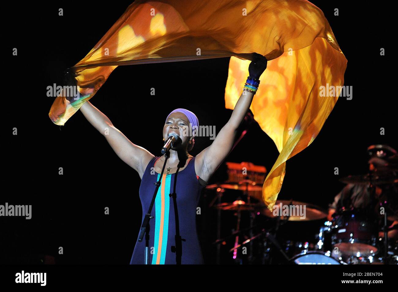 India Arie performing at the Keswick Theatre in Glenside, Pennsylvania ...