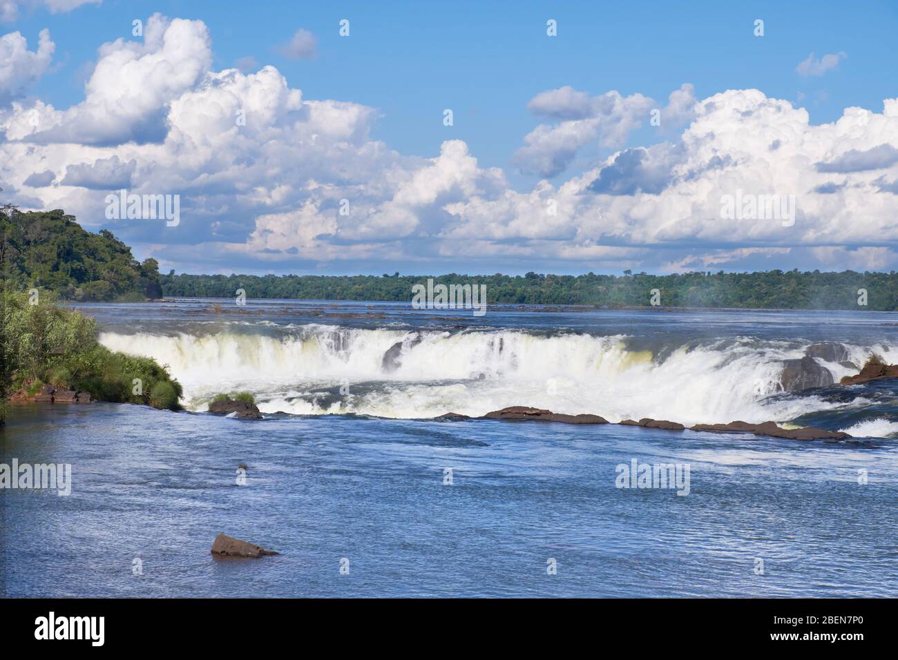 Iguazu waterfalls devils mouth Stock Photo - Alamy