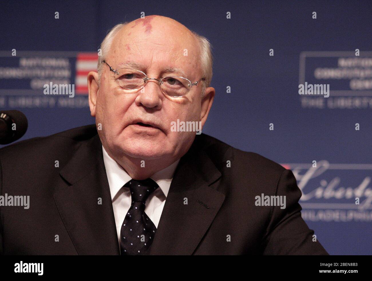 Former Soviet leader and Nobel Peace Prize winner Mikhail Gorbachev ...