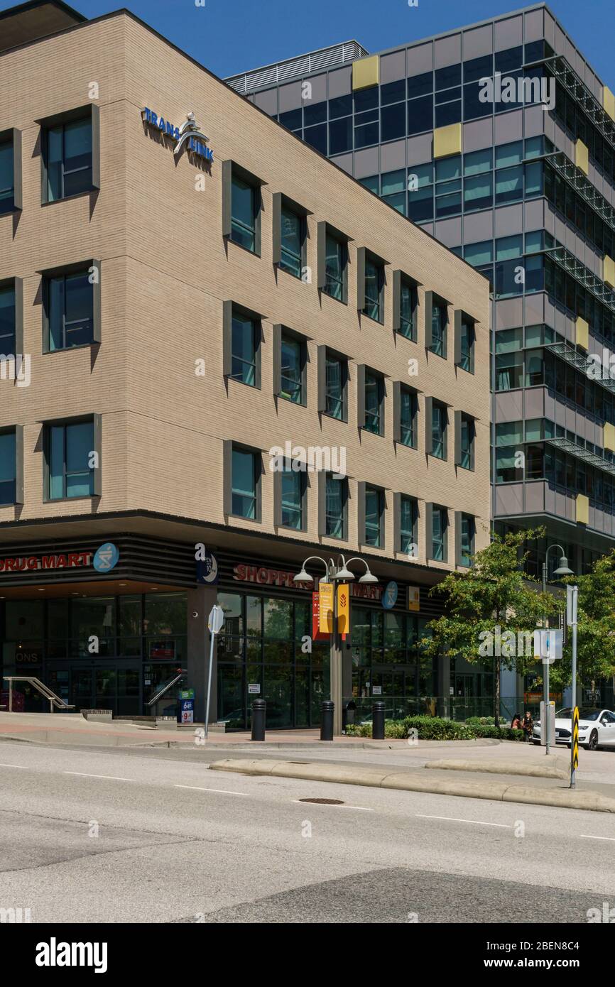 NEW WESTMINSTER, CANADA - JUNE 26, 2019: TransLink building street view ...