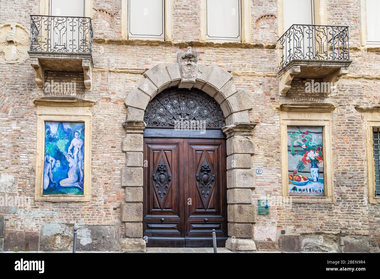 PADOVA, ITALY - FEBRUARY 23, 2019: sunlight is enlightening typical ...