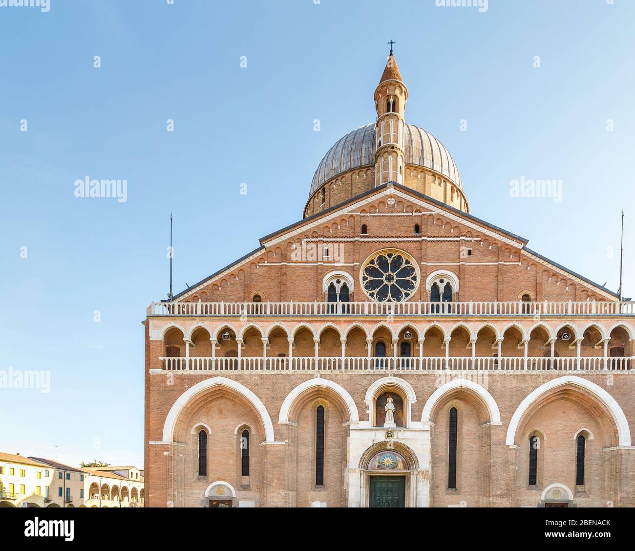 PADOVA, ITALY - FEBRUARY 23, 2019: sunlight is enlightening the ...