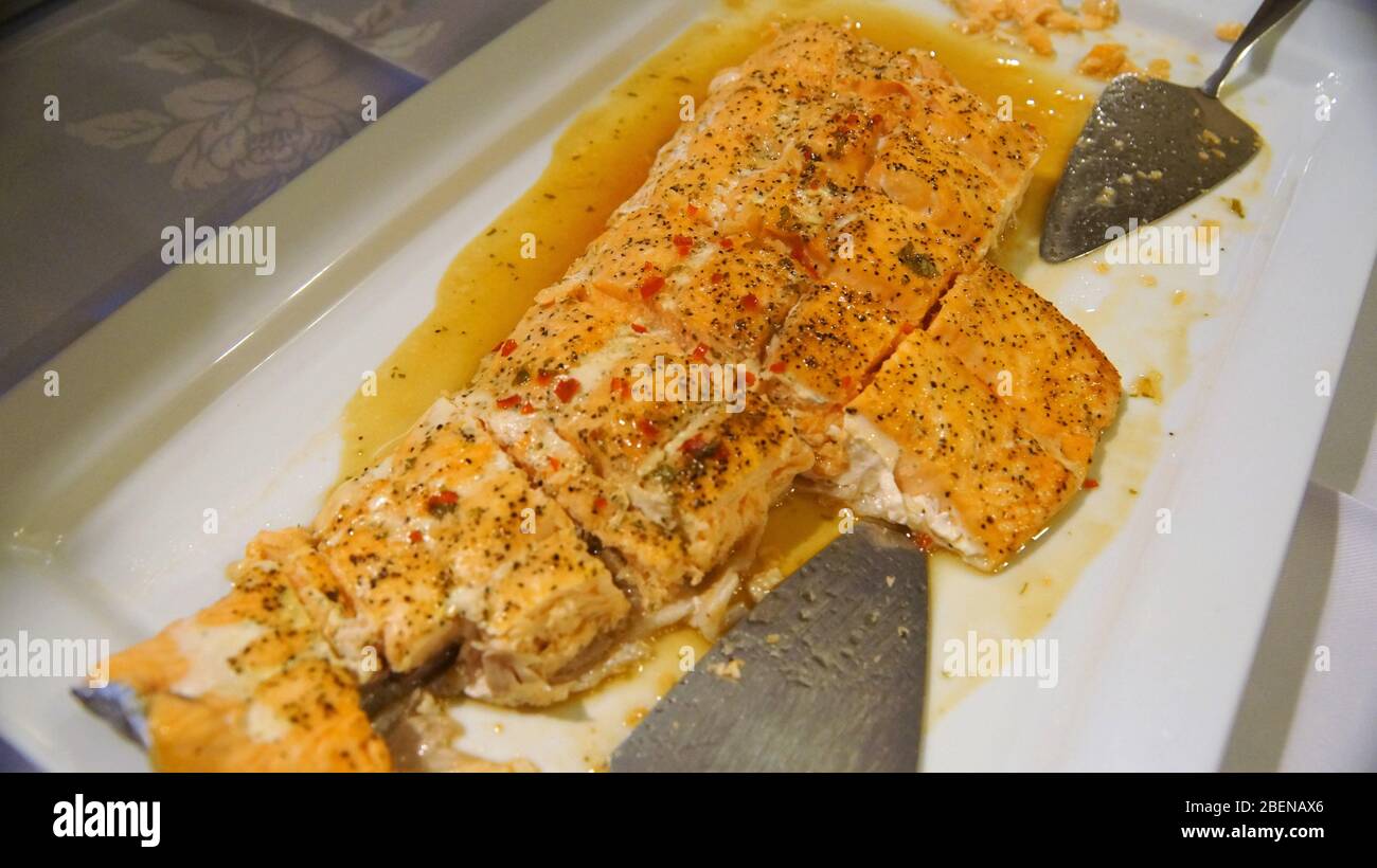 Different variety of fish dishes and cuisine Stock Photo - Alamy