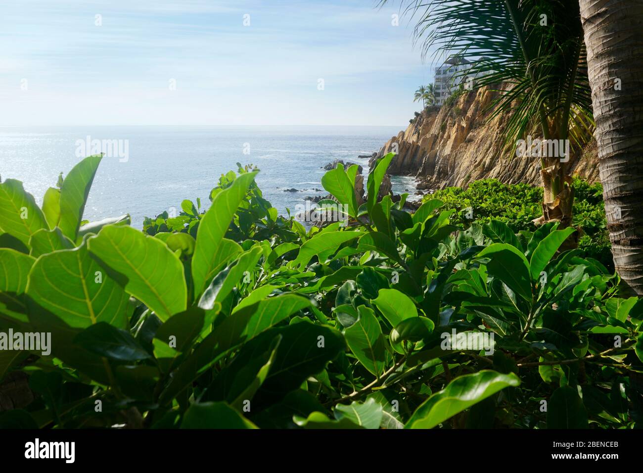 Rocky outcrops in the Pacific Ocean of the coast of Acapulco, Mexico ...