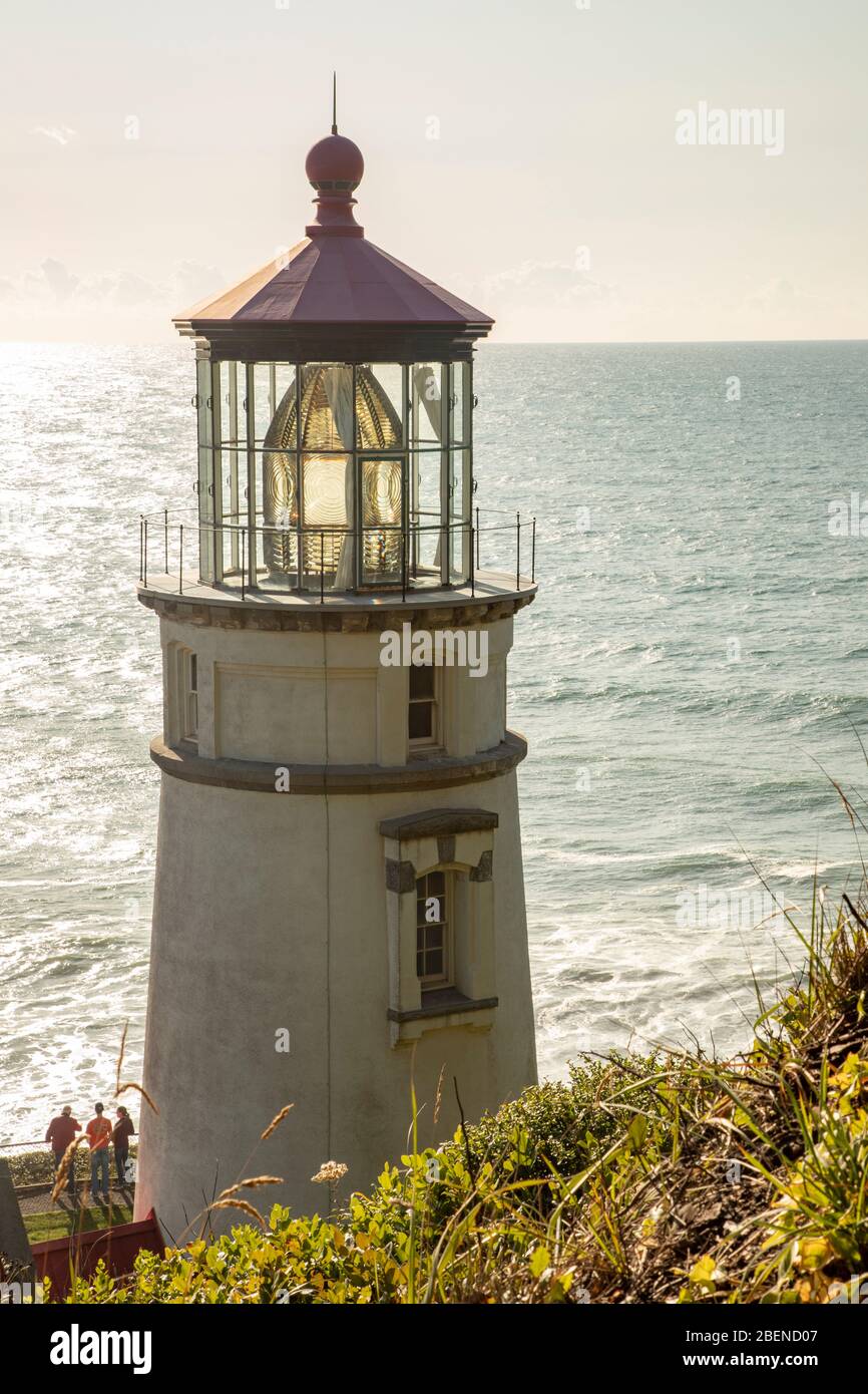 Heceta Head Lighthouse on the Oregon Coast Stock Photo - Alamy