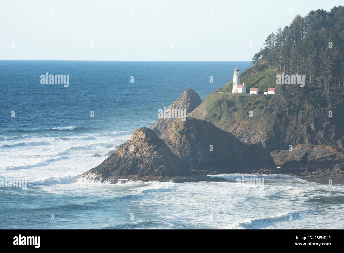 Heceta Head Lighthouse on the Oregon Coast Stock Photo - Alamy