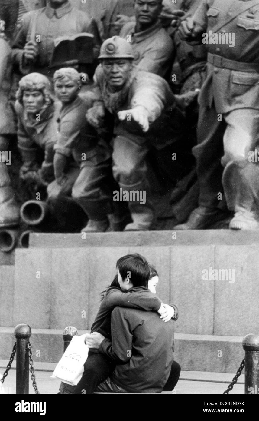 Red square flag Black and White Stock Photos & Images - Alamy