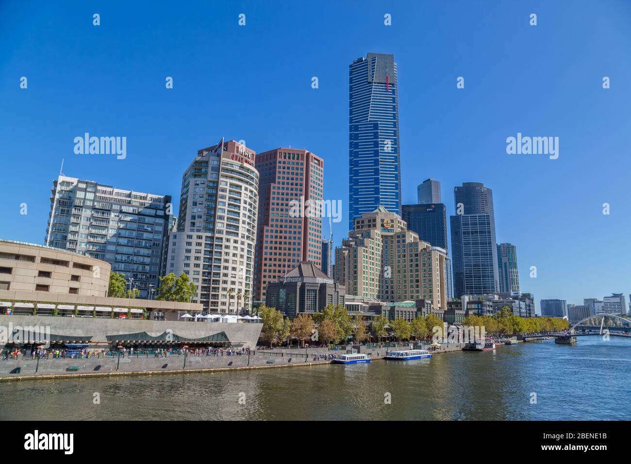 Melbourne Southbank panorama Stock Photo - Alamy