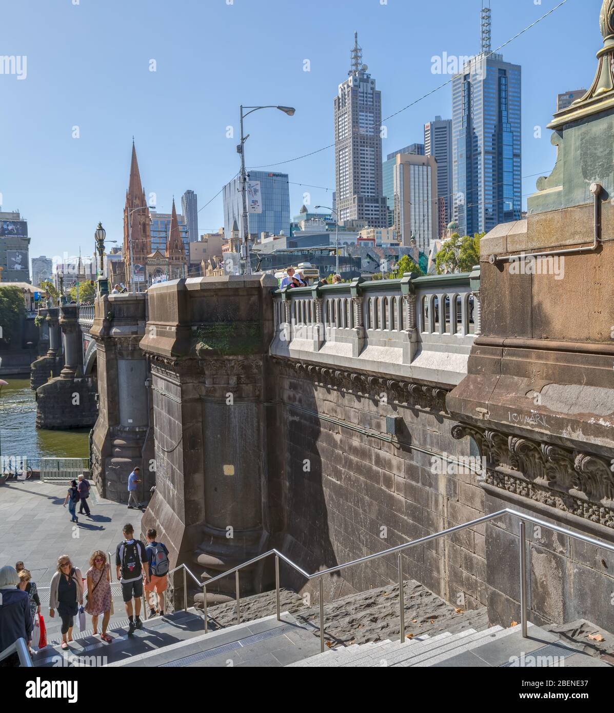 Melbourne Princes bridge Stock Photo - Alamy