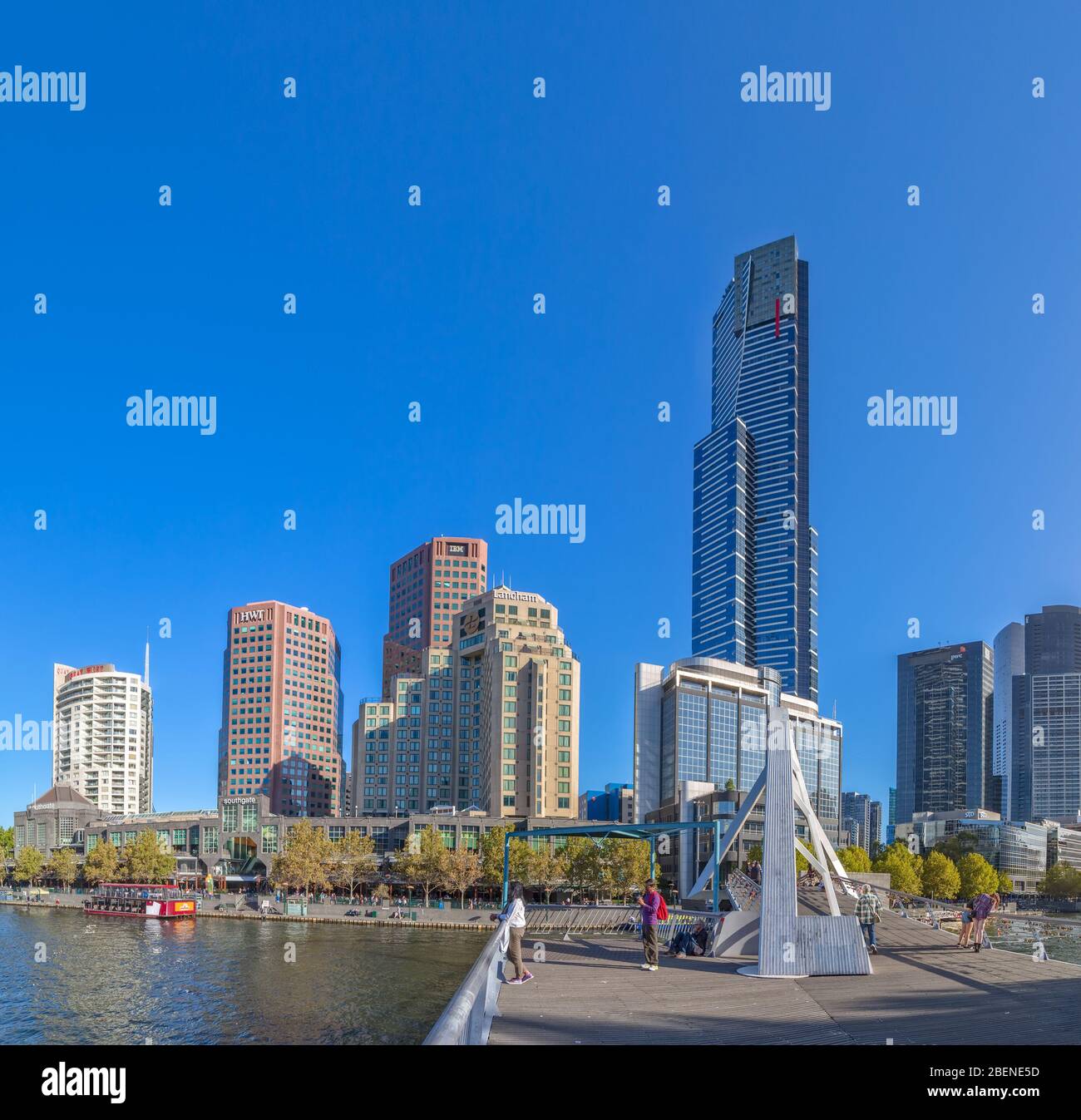 Melbourne footbridge hi-res stock photography and images - Alamy