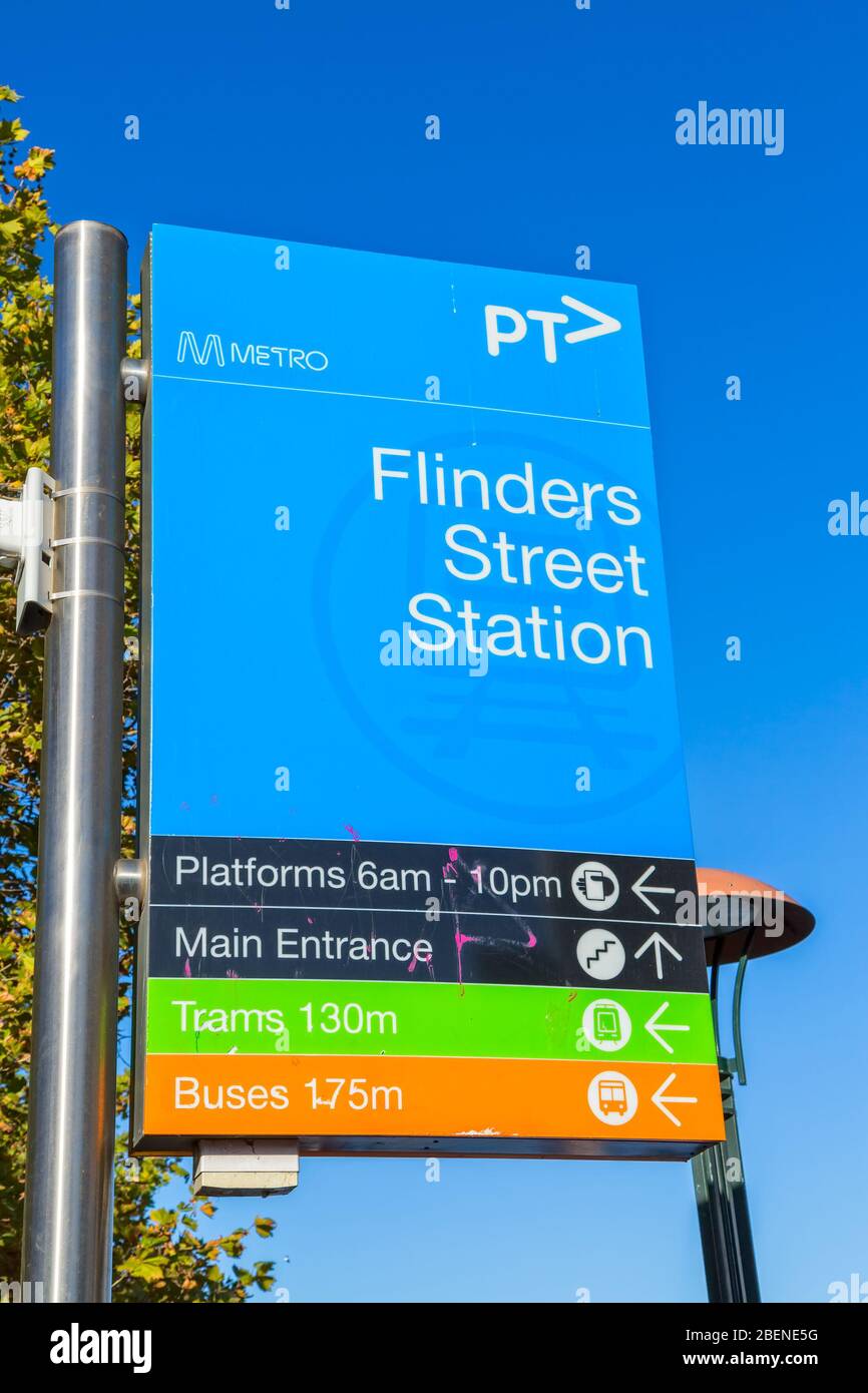 Melbourne city sign Stock Photo - Alamy