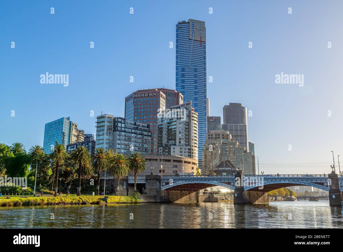 Melbourne Princes bridge cityscape Stock Photo - Alamy