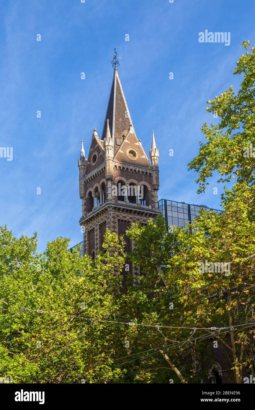 St Michael Uniting Church tower Stock Photo - Alamy