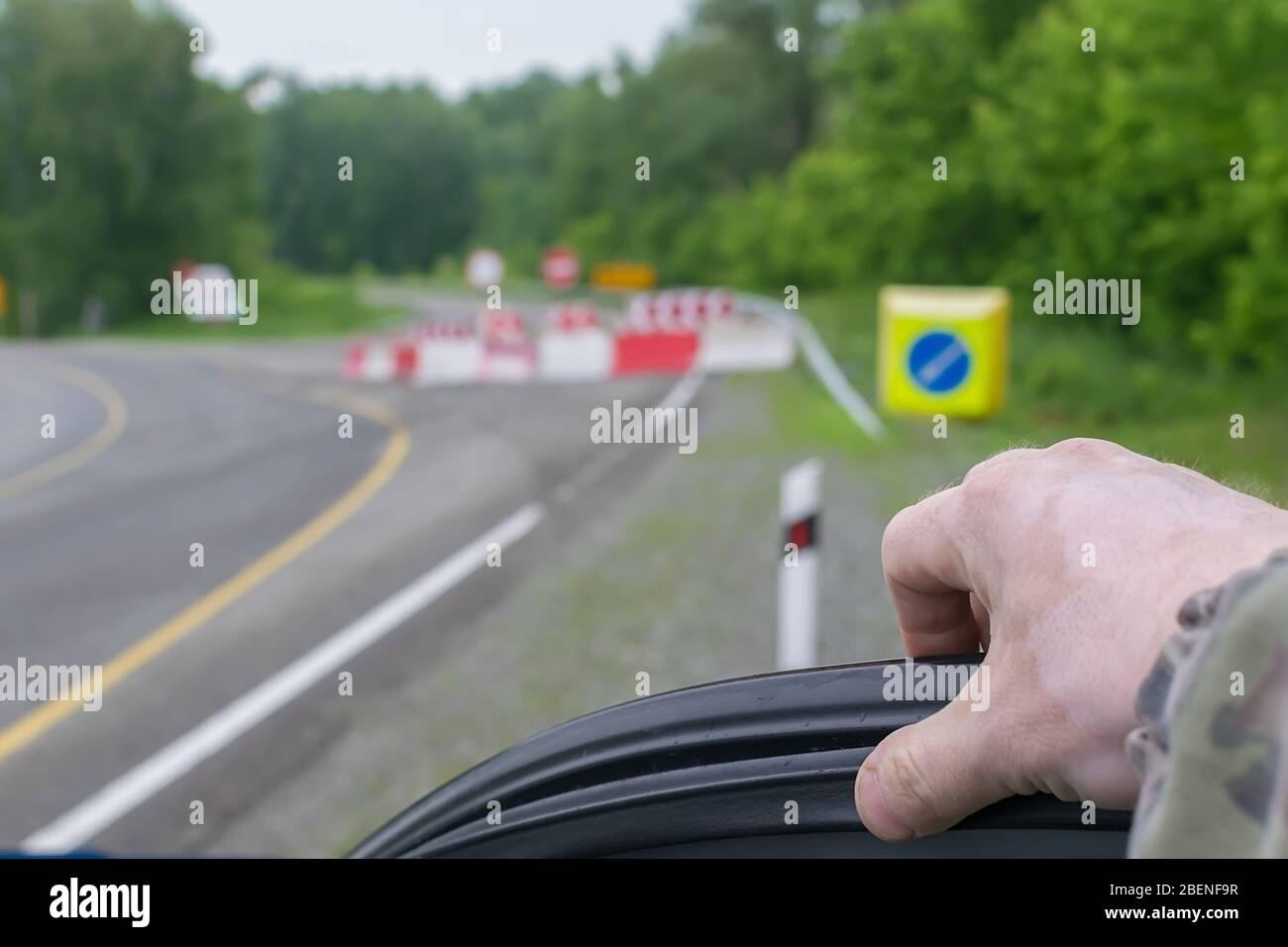 Hand blocked hi-res stock photography and images - Alamy