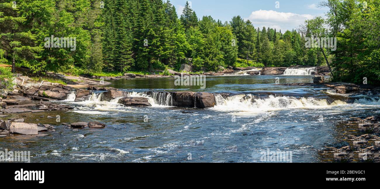 Three Brothers waterfalls conservation area Haliburton county Kinmount ...
