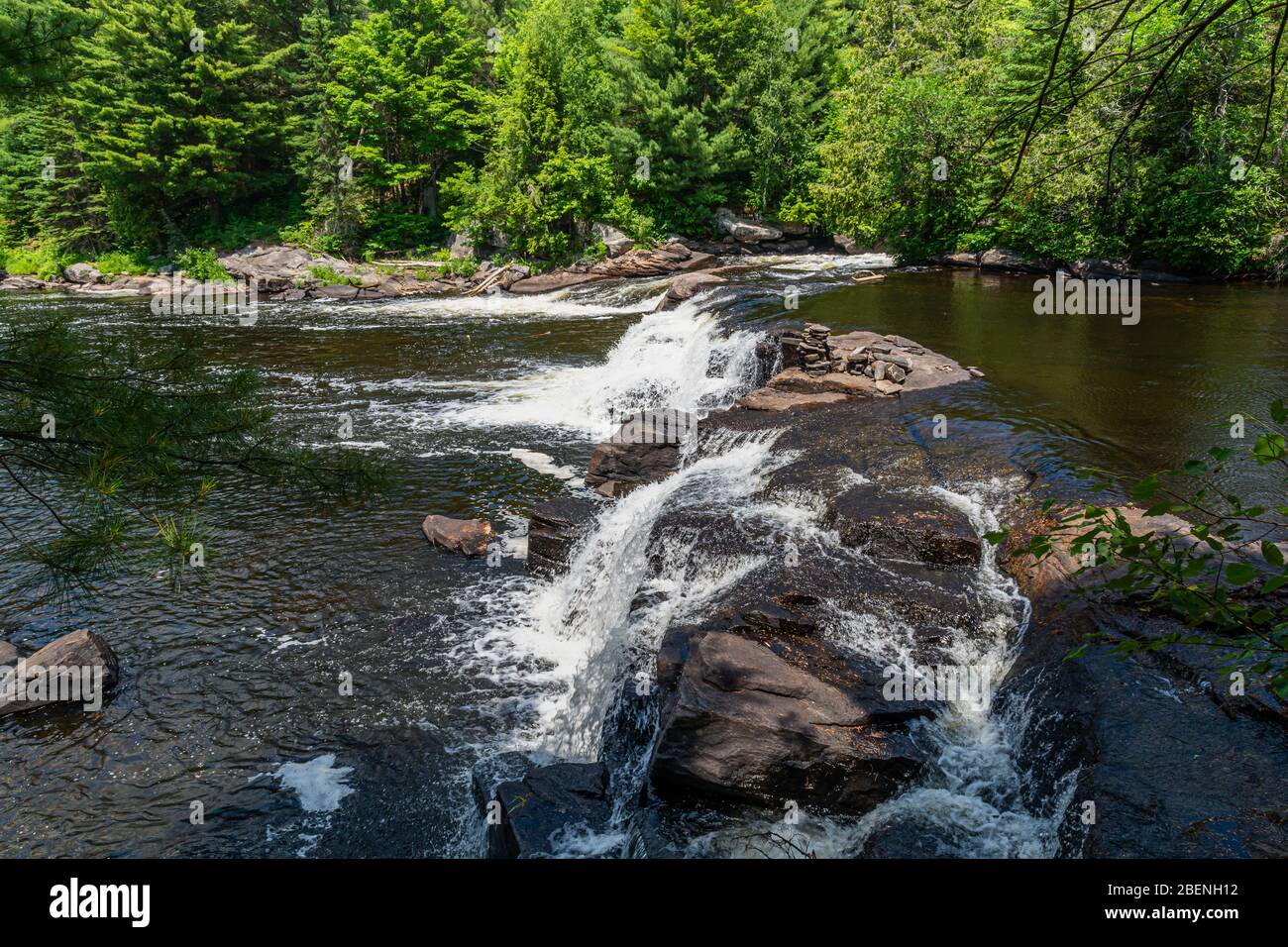 Three Brothers waterfalls conservation area Haliburton county Kinmount ...