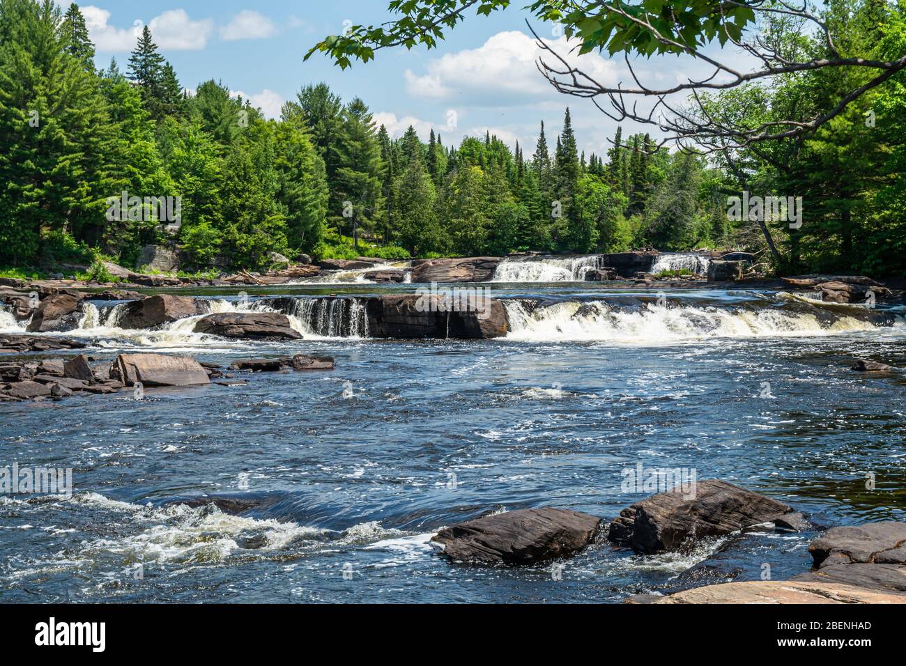 Three Brothers waterfalls conservation area Haliburton county Kinmount ...
