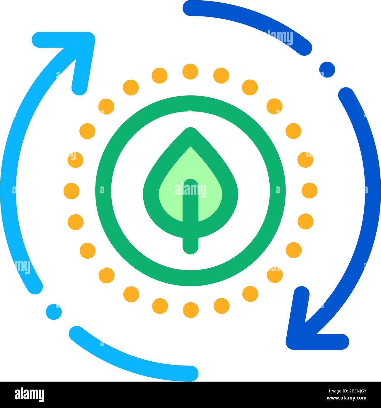 restoration of nature icon vector outline illustration Stock Vector ...