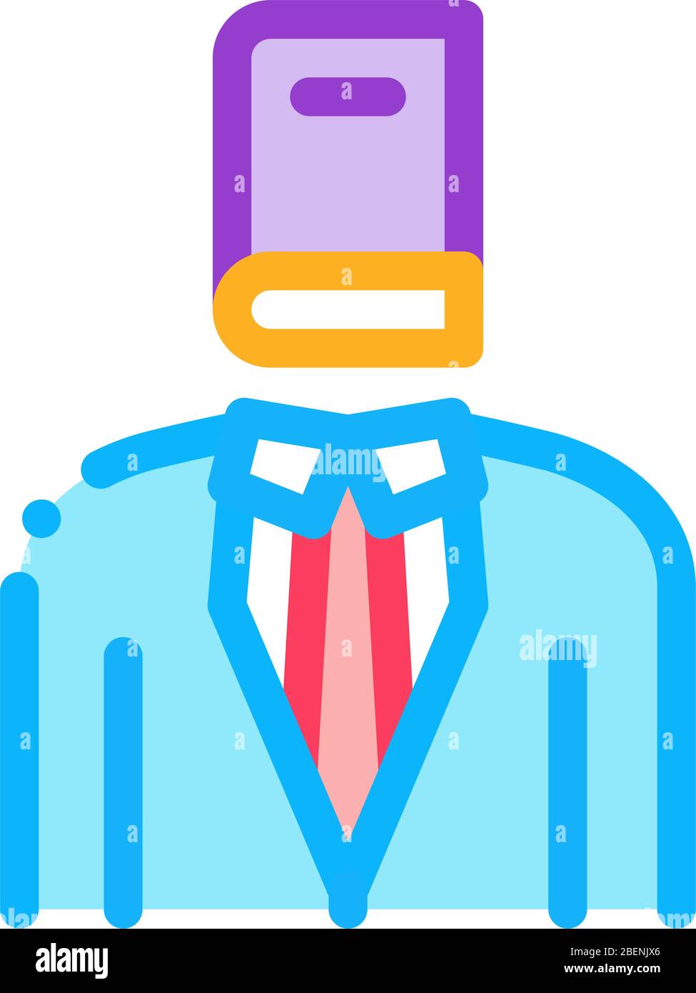 legal representative icon vector outline illustration Stock Vector ...