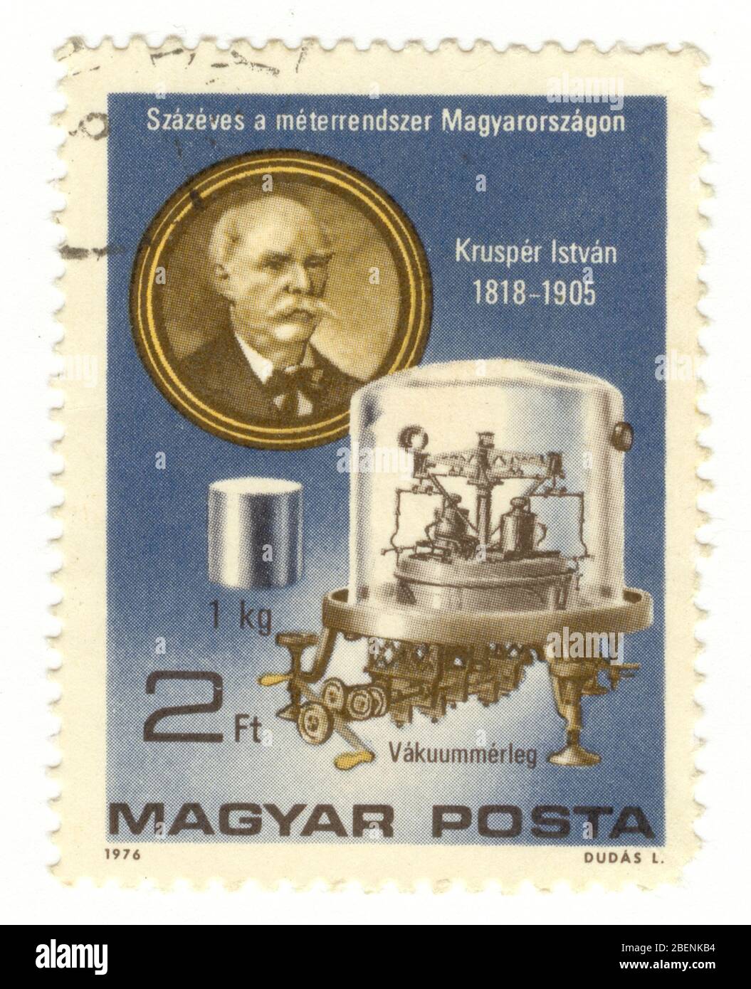 Vintage Hungary Postage Stamp on White Background. Scan the image Stock ...