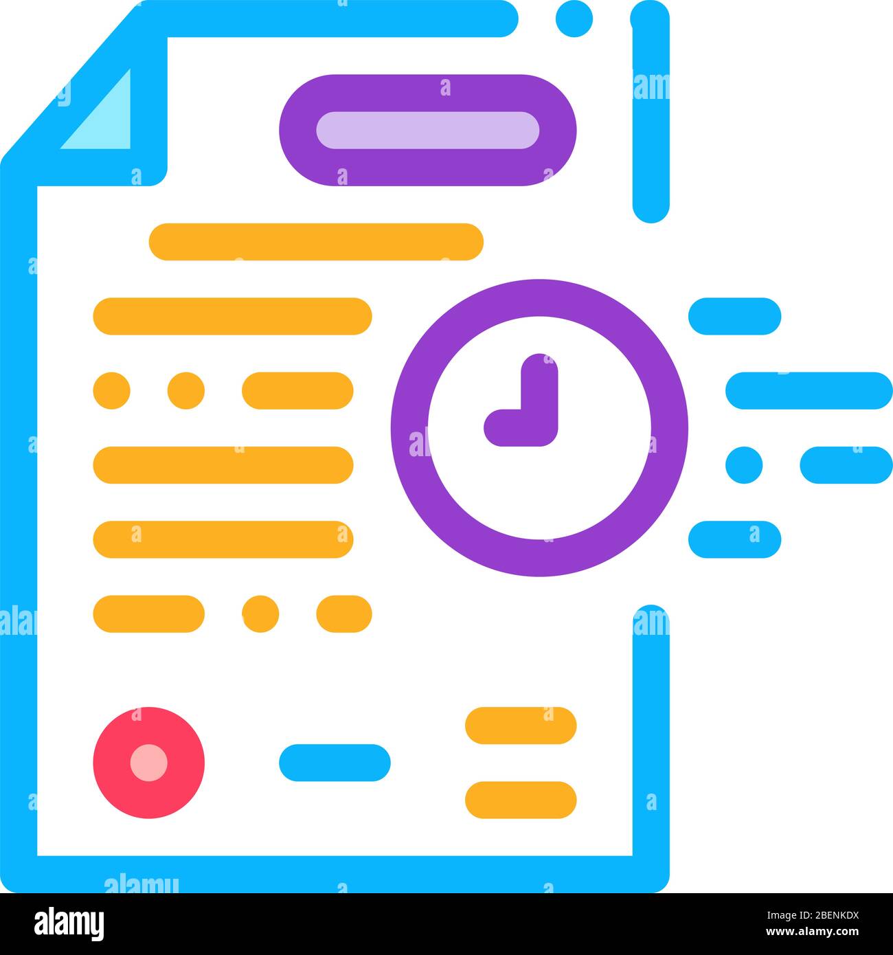adjournment of trial date icon vector outline illustration Stock Vector ...