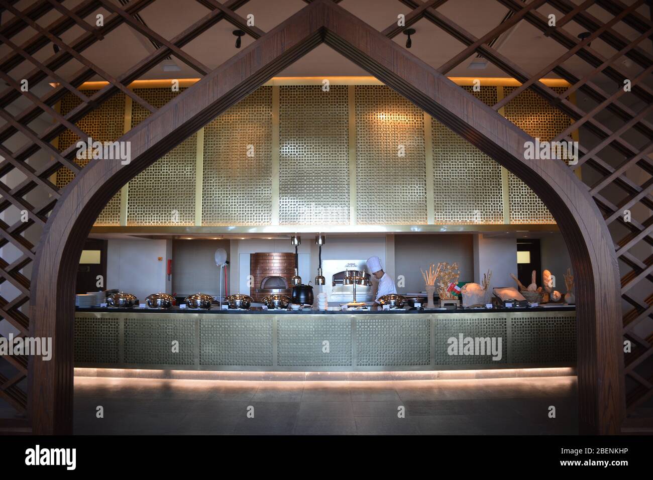 Buffet restaurant at Anantara Al Jabal Al Akhdar hotel, Jebel Akhdar ...