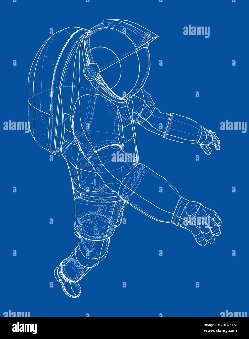 Astronaut concept. Vector rendering of 3d Stock Vector Image & Art - Alamy
