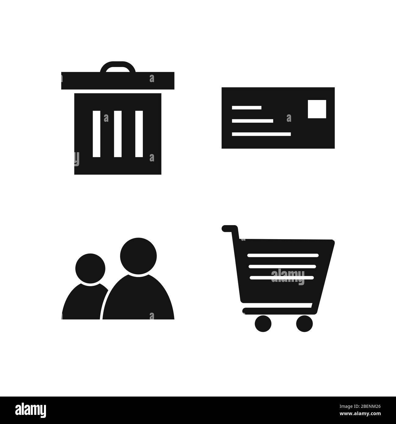 Icon Set Of Basic UI For Personal And Commercial Use Stock Photo - Alamy