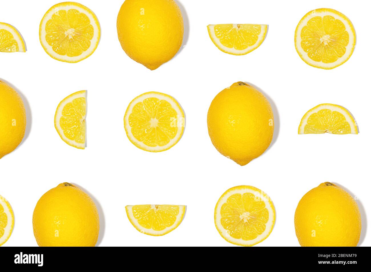 Pattern with lemon fruits. Tropical abstract geometric balance ...
