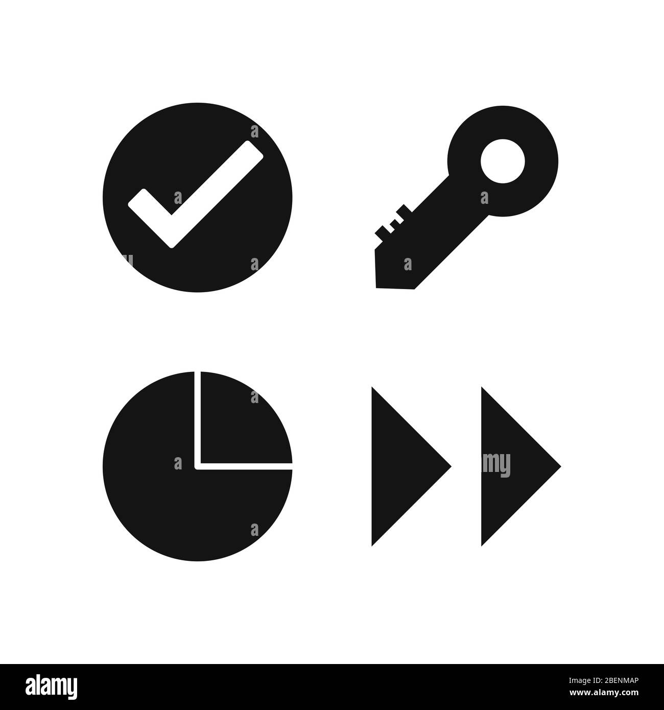 Icon Set Of Basic UI For Personal And Commercial Use Stock Photo - Alamy