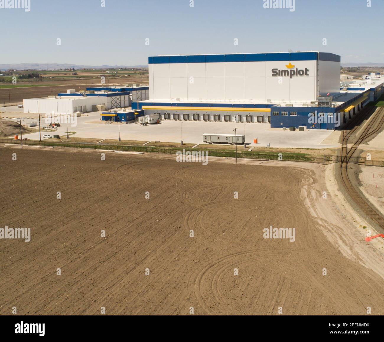 CALDWELL, IDAHO - APRIL 13, 2020: Simplot building in Idaho where they ...